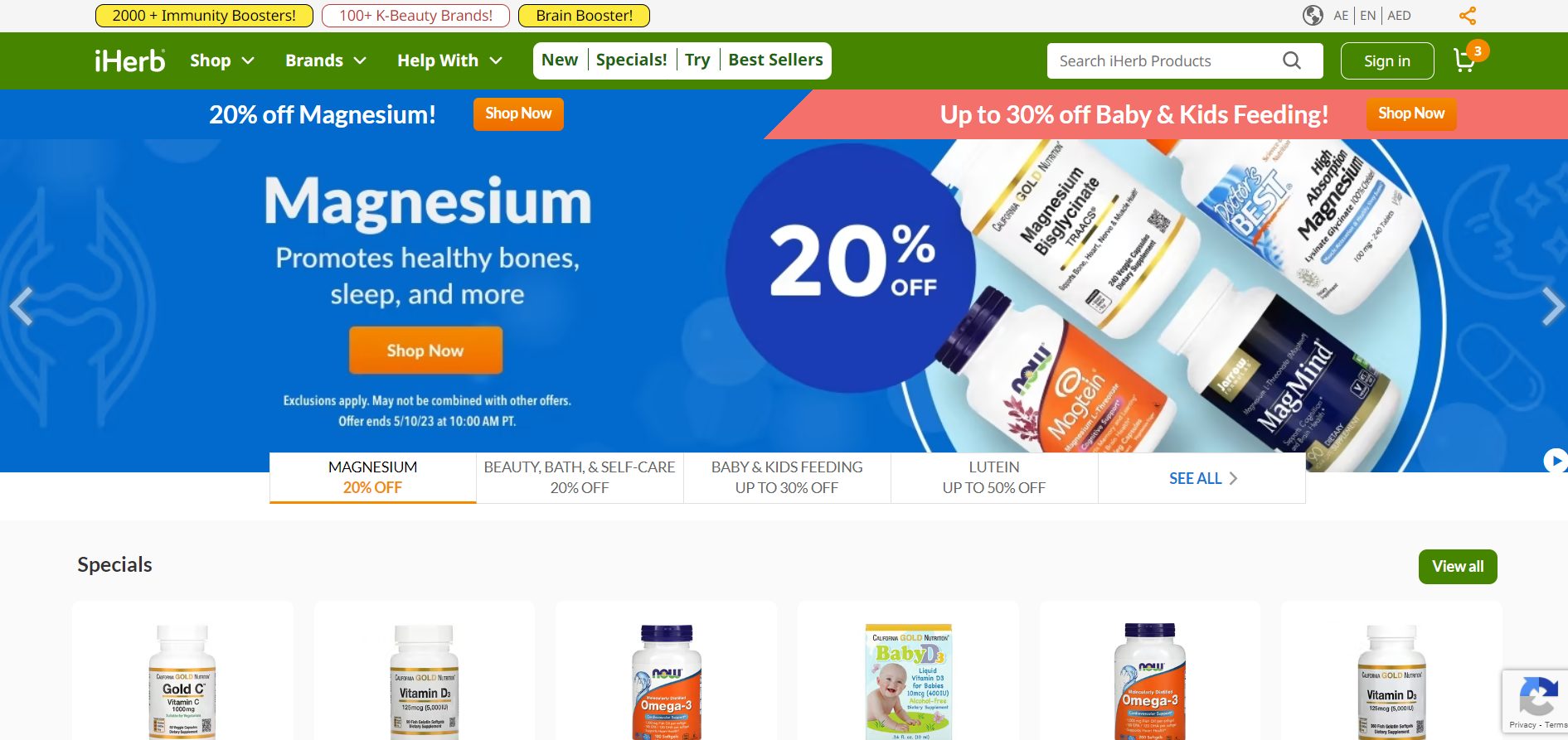 iHerb Discount Code and Deals for October 2025: up to 10% off UAE orders